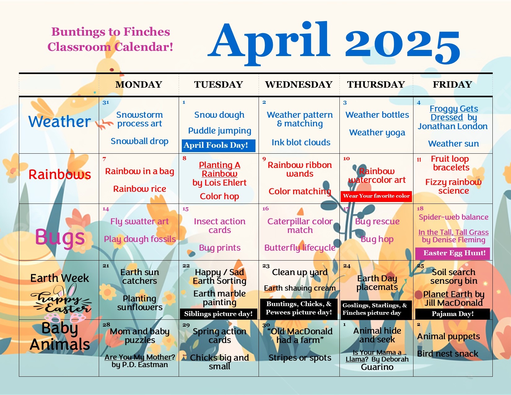 APRIL 2025 – MileStones Early Childhood Learning