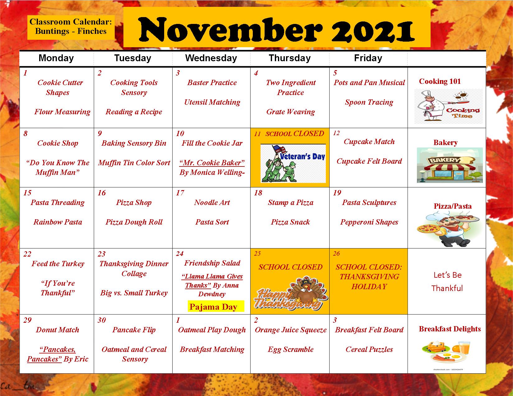 NOVEMBER 2021 – MileStones Early Childhood Learning