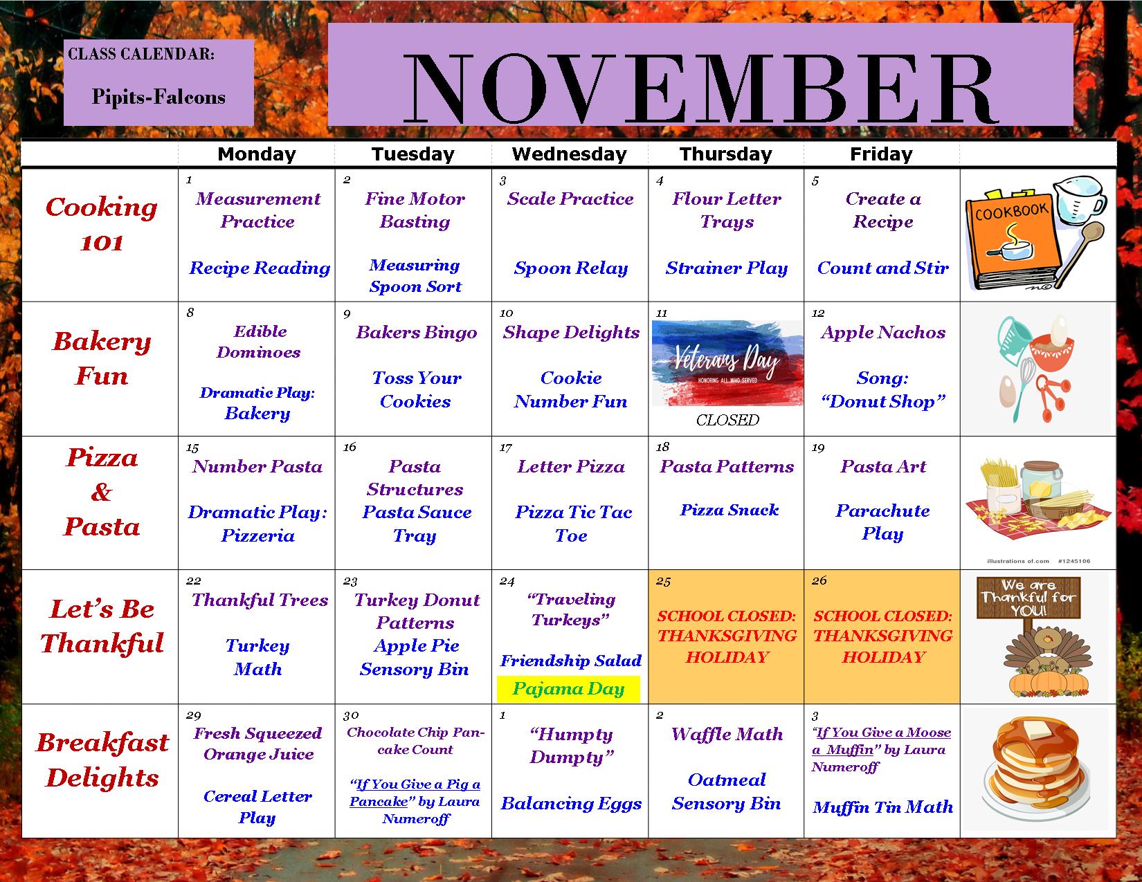 NOVEMBER 2021 – MileStones Early Childhood Learning