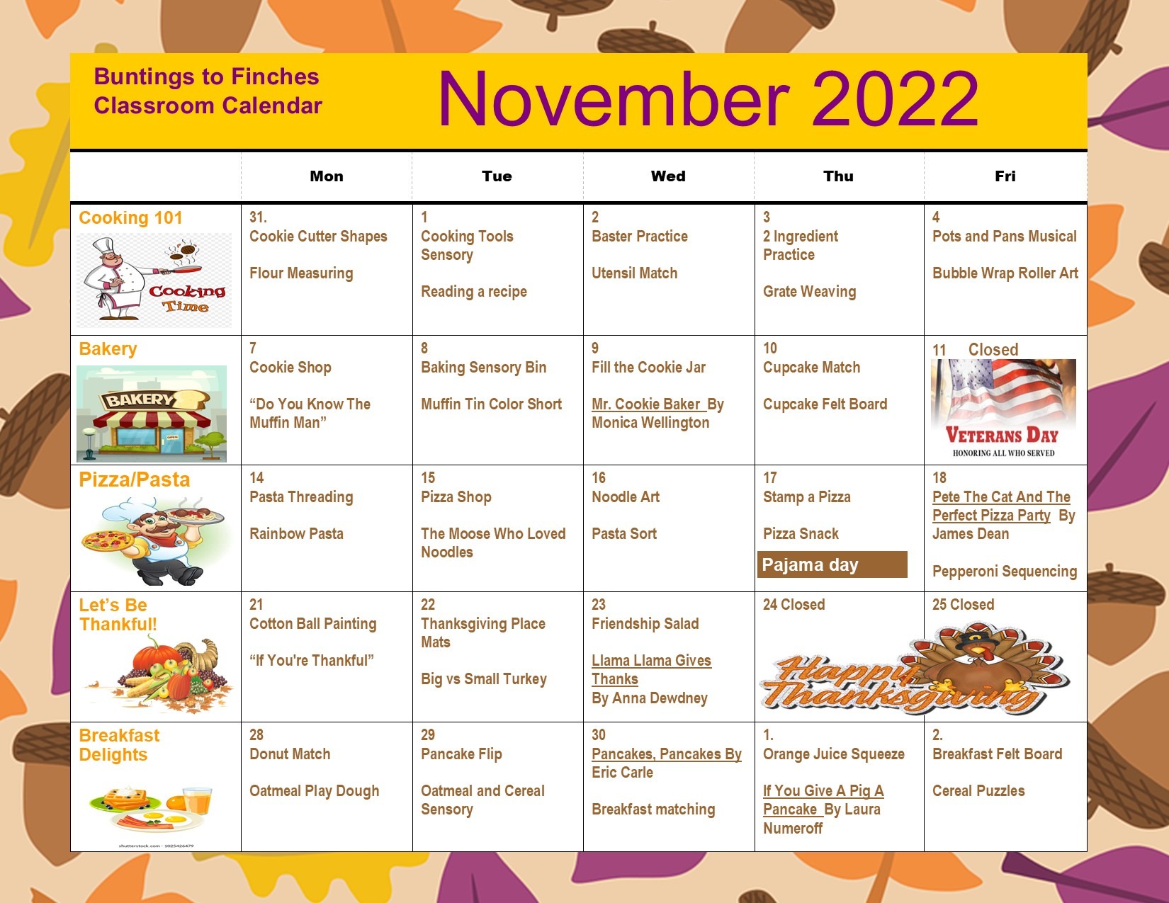 NOVEMBER 2022 – MileStones Early Childhood Learning